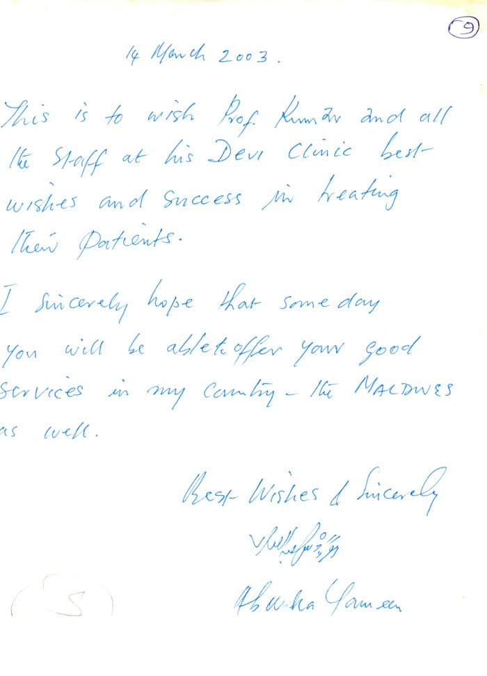 Written Testimonials » Testimonials » Acupuncture Treatment in sri ...